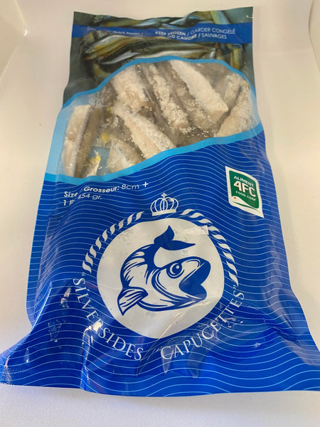 FROZEN SILVERSIDES SMELTS 454G - J&W Meal Butler