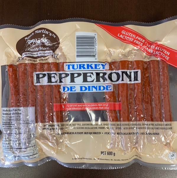 NOAH MARTINS TURKEY PEPPERONI STICKS - J&W Meal Butler